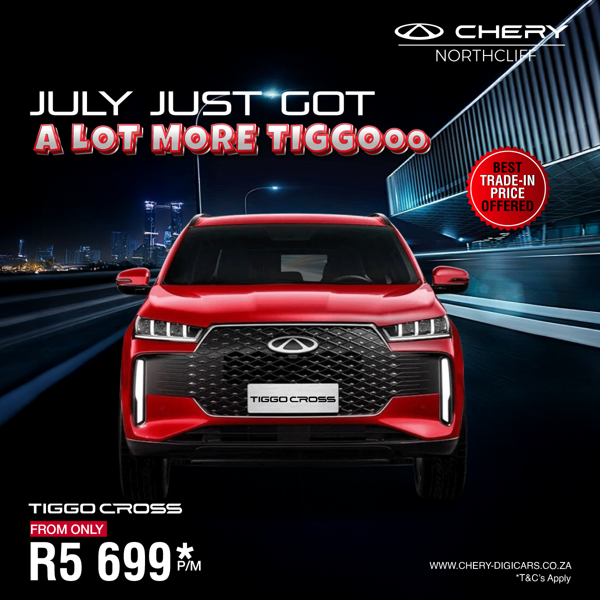 Tiggo Cross - From R5699