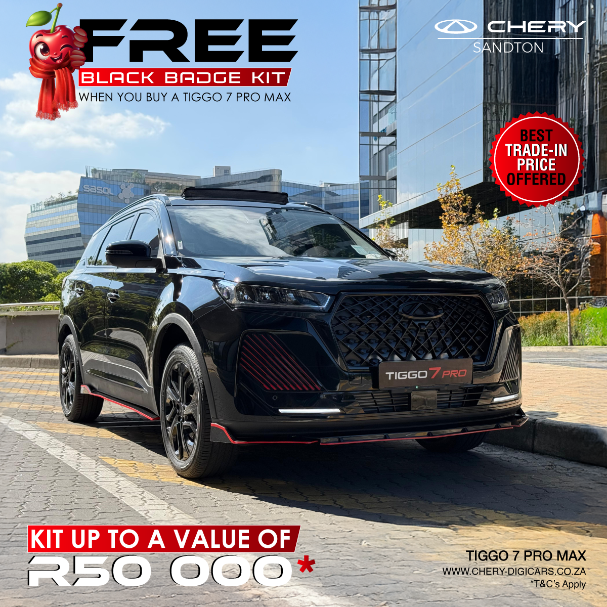 Tiggo 7 Pro Max - Free Black Badge