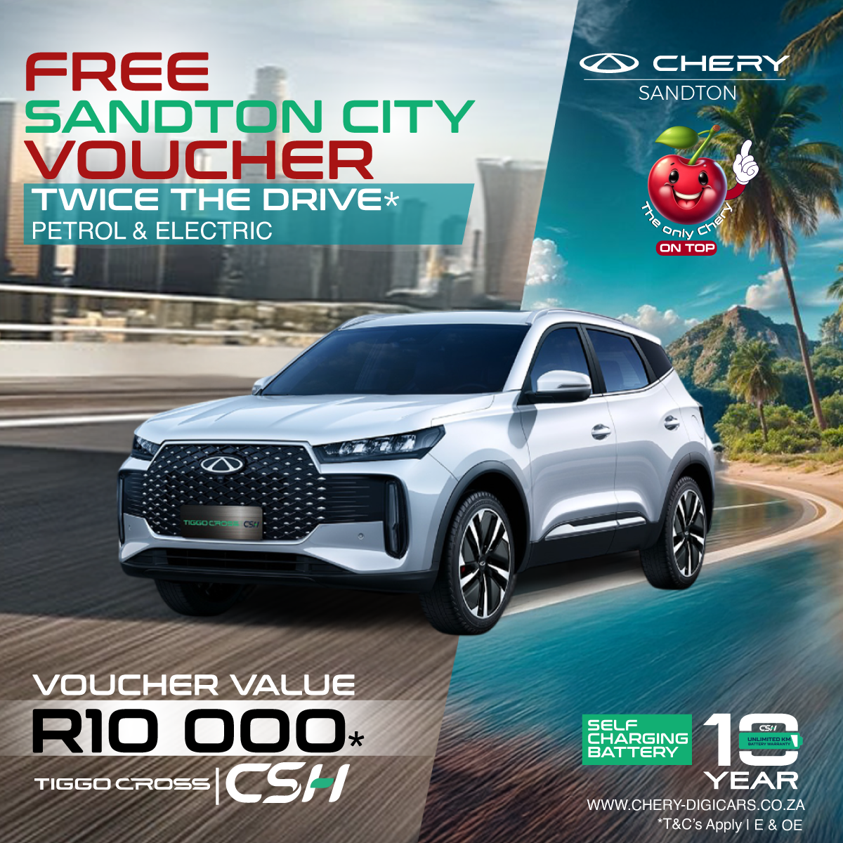Free Sandton City Voucher - Tiggo Cross CSH